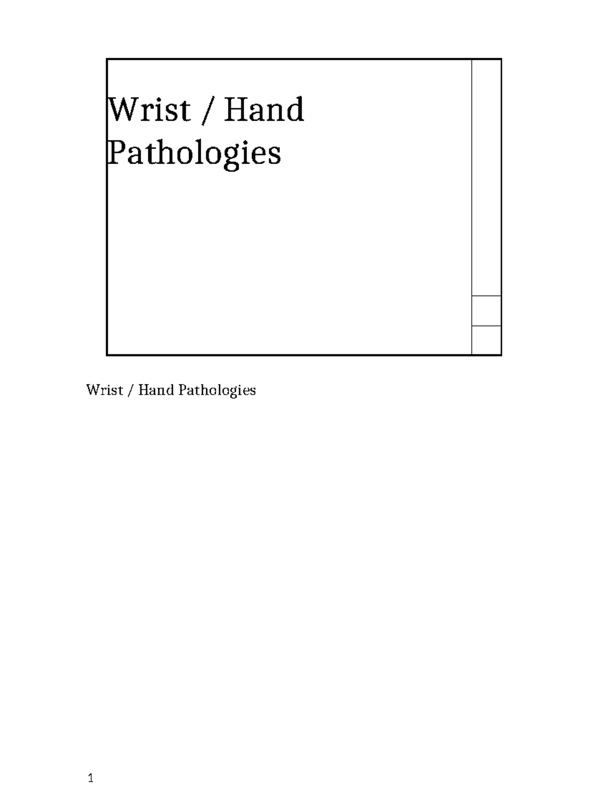 Wrist and Finger Fractures: Clinical Notes & Management Strategies (PT ...