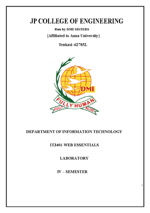 Web Essential - LAB MANUAL VARUVAN VADIVELAN INSTITUTE OF TECHNOLOGY ...