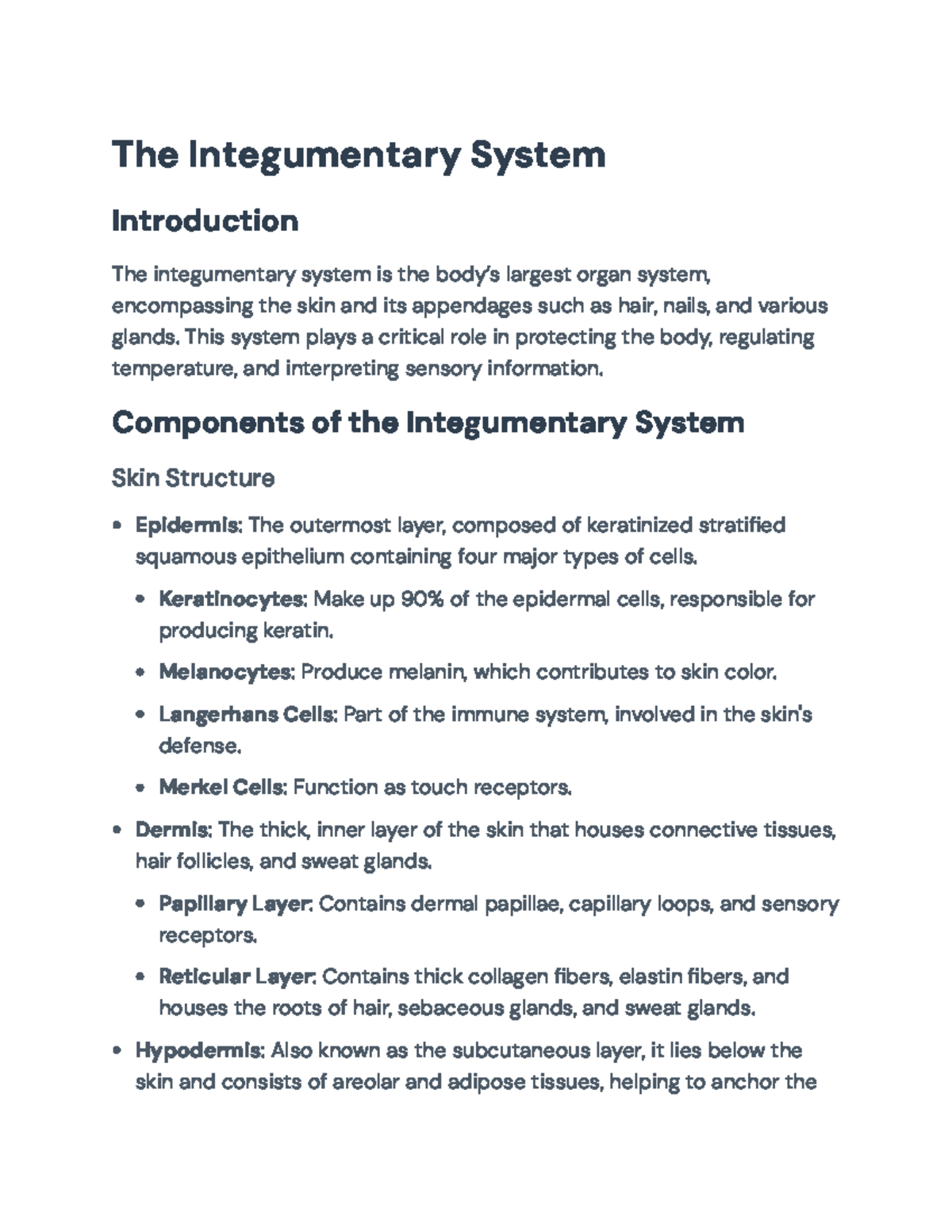 Integumentary System Overview: Functions, Structures & Skin Conditions - The Integumentary ...