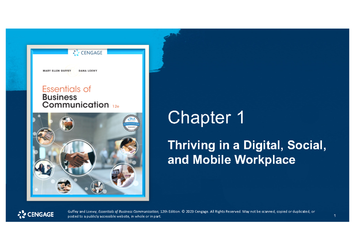 BUS 101 Final Exam PPT: Thriving in a Digital Workplace - Ch 1 - Studocu