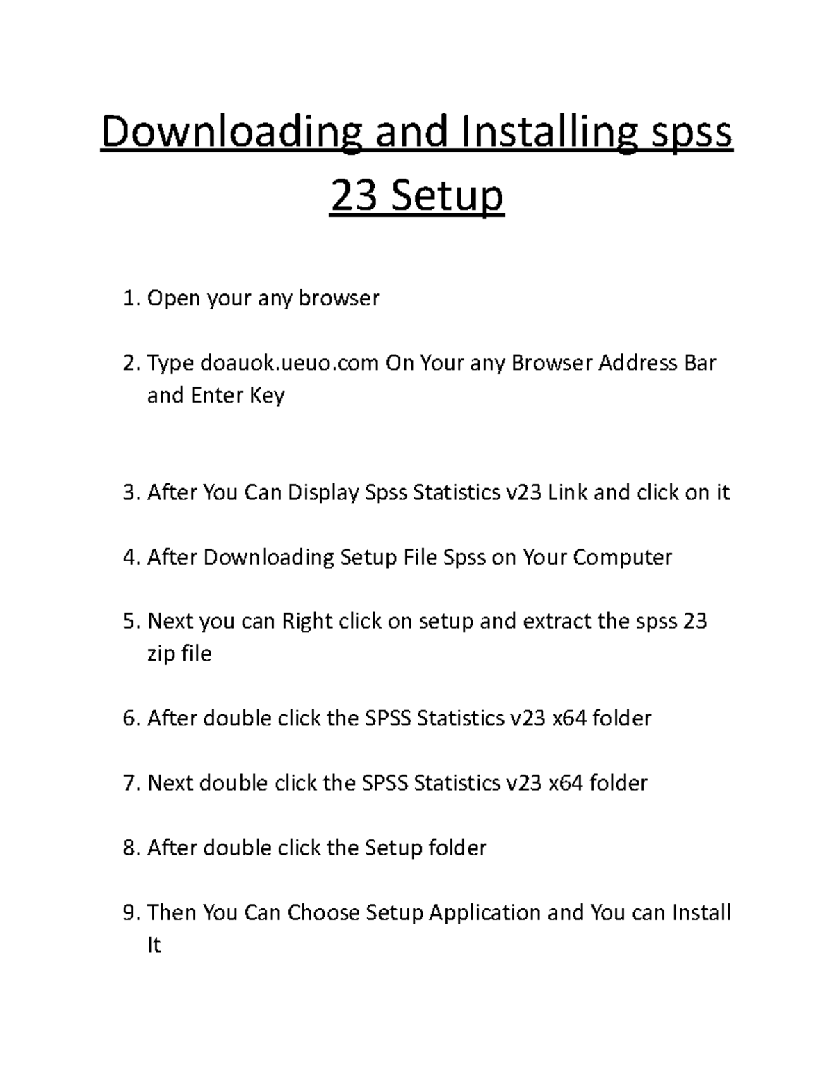 Installing and Setting Up SPSS 23: A Complete Guide - Studocu