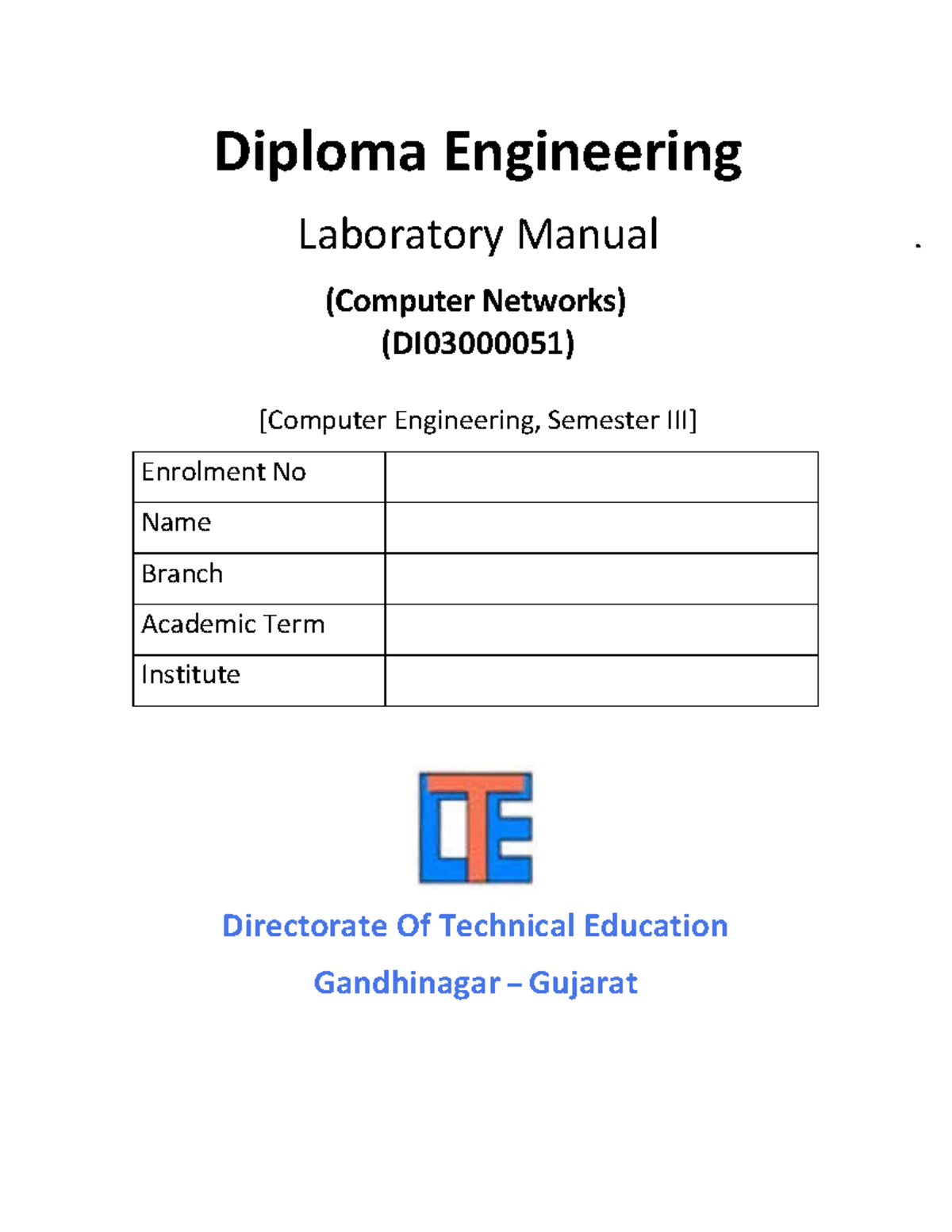 CN Lab Manual: Practical Skills for Computer Networks Engineering - Studocu