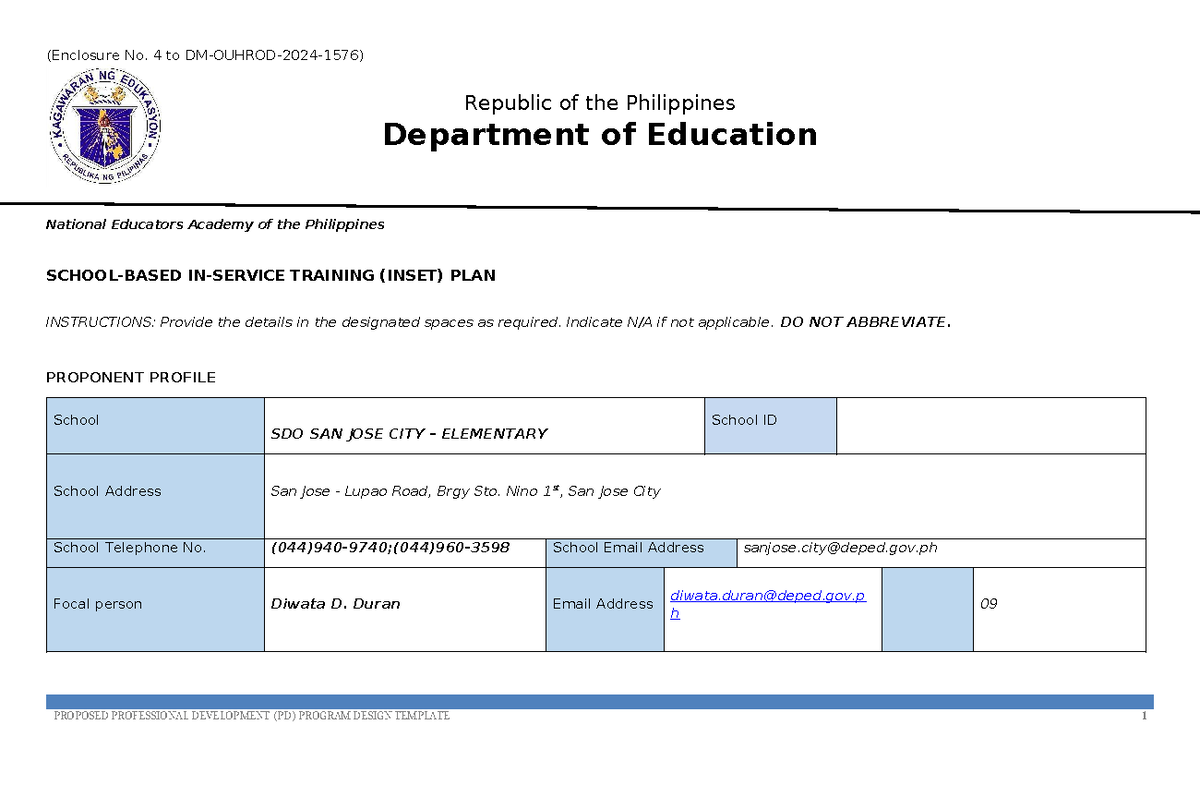 Inset-Plan-for- Session- Guides using TECH - (Enclosure No. 4 to DM ...