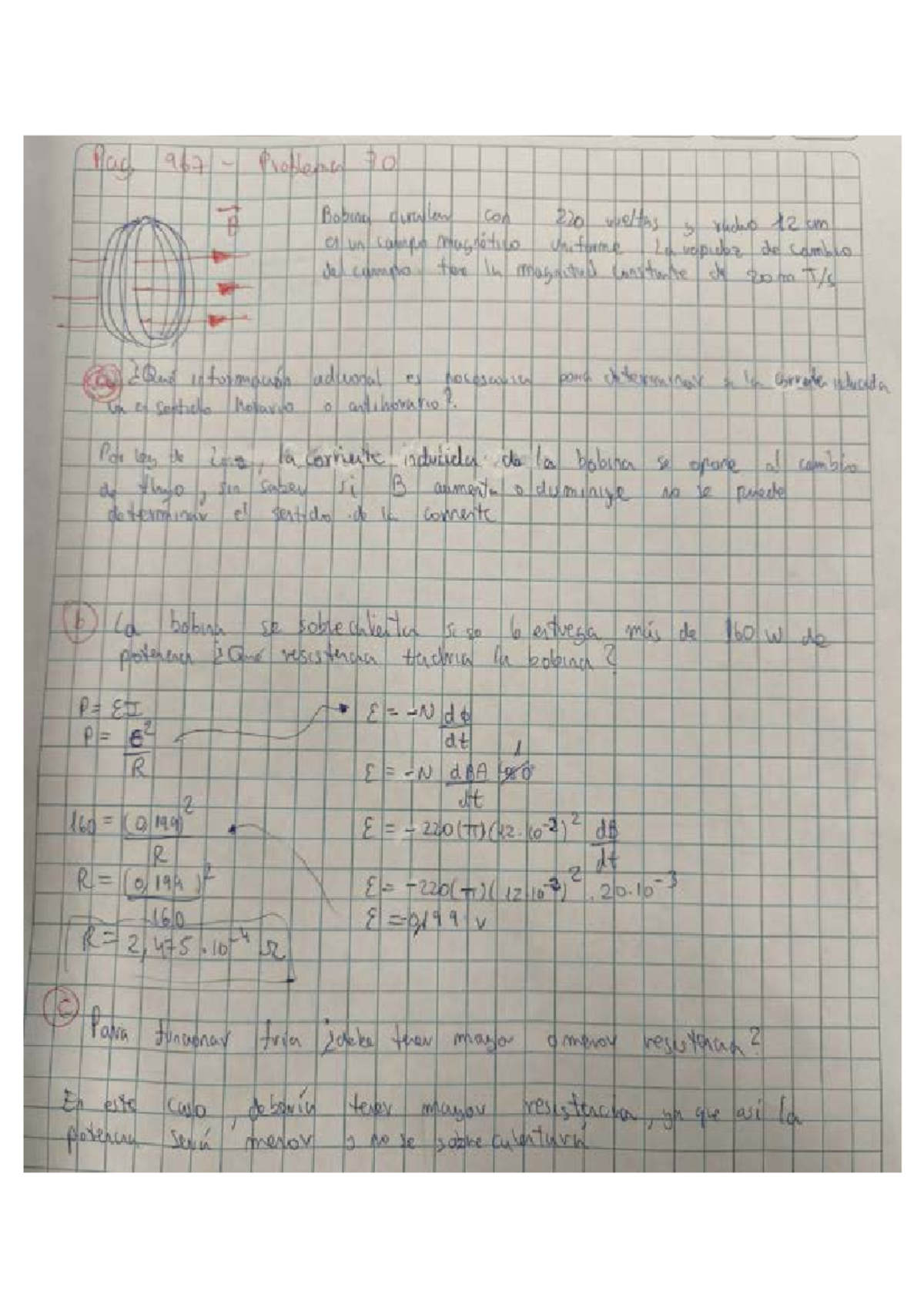 Problema 70 - Magnetismo y Corriente Inducida en COA 220 - Studocu