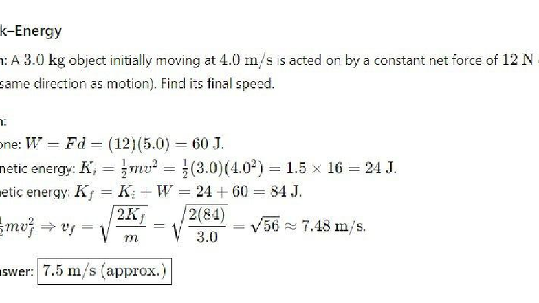Physics 101: Problem Solving for Force and Motion - Studocu