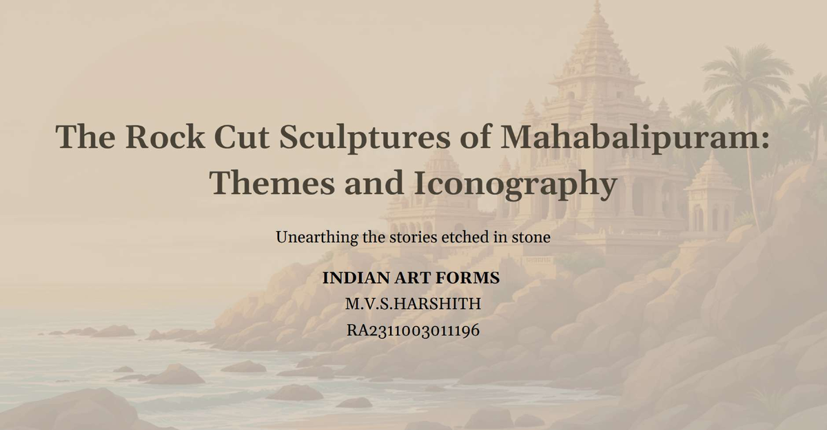 Sculpture Thematic Analysis: Mahabalipuram's Iconography & Legacy ...