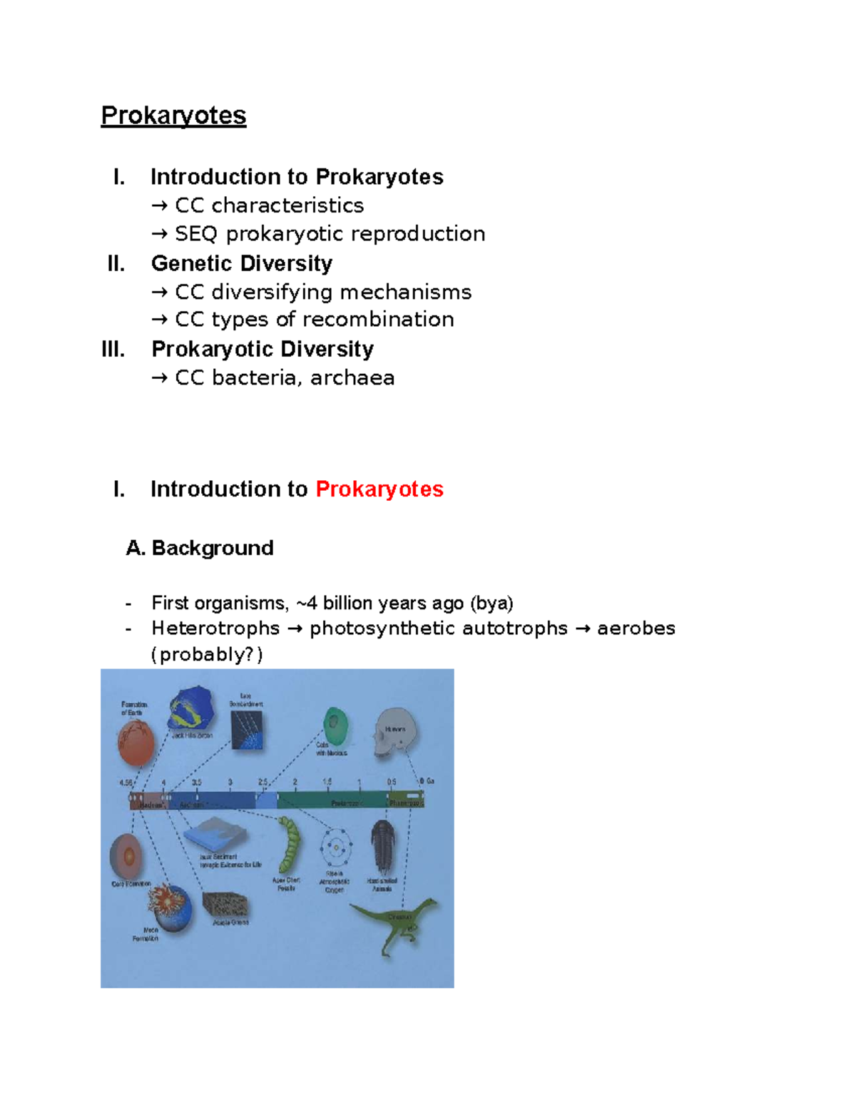 Gen Bio II Lecture 2 - Prokaryotes: Characteristics & Diversity - Studocu