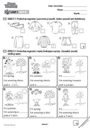 Impulse 2 Tests answer key 4 - Placement Test | Group A 1 c 2 d 3 c 4 b ...