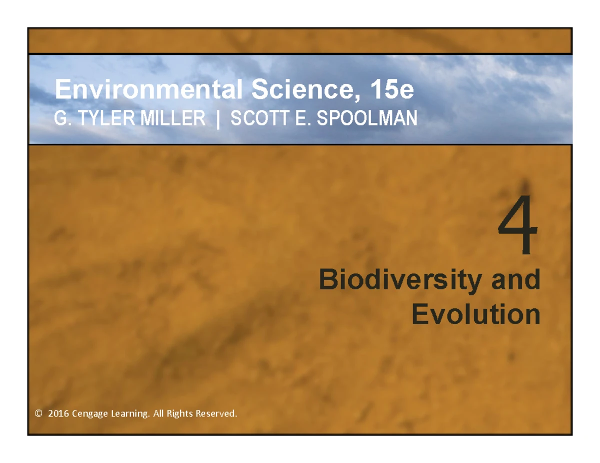 Environmental Science Chapter 8: Sustaining Biodiversity Insights - Studocu
