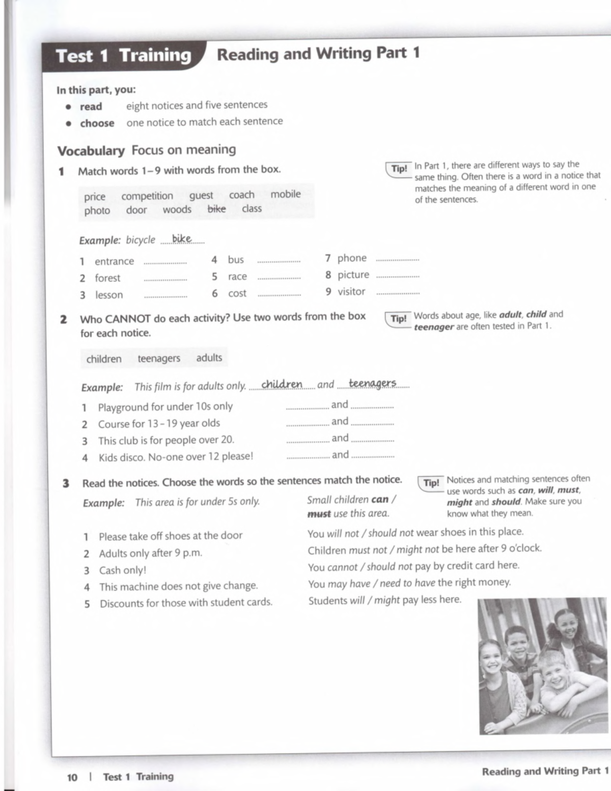 Test 1 Training: Reading and Writing Practice for English Exam - Studocu