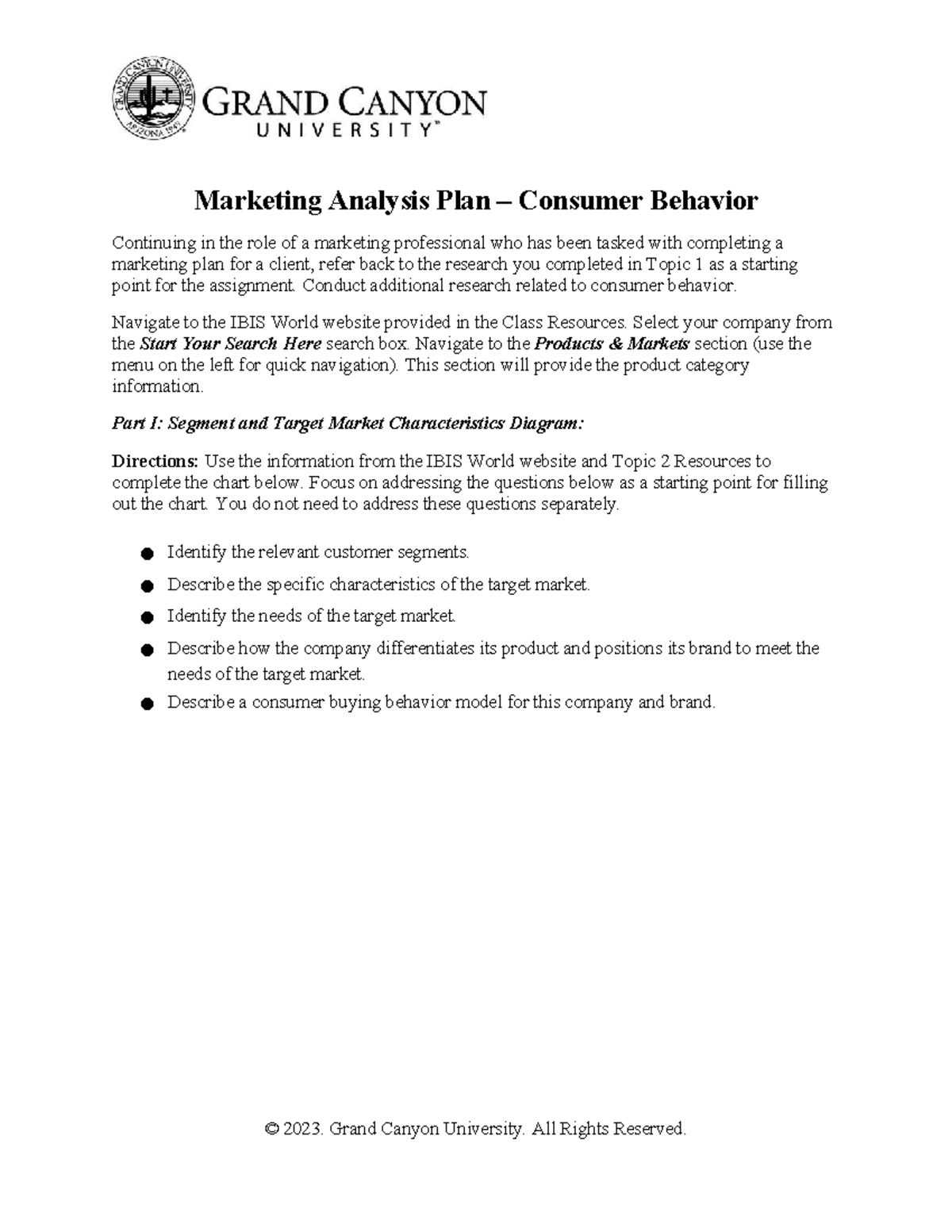 MKT-315-RS-T2-Consumer Behavior Analysis & Market Positioning Plan ...
