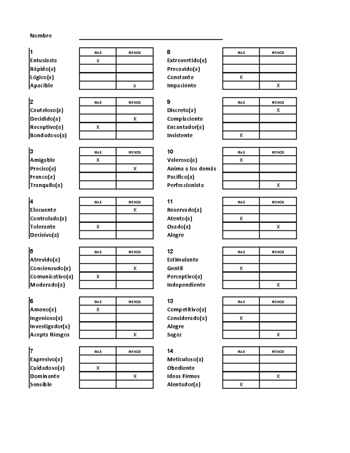 Test Personalidad 2: Análisis de Tipos de Personalidad - Studocu