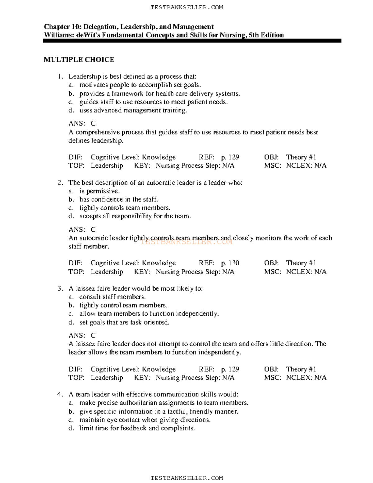 chapter 41 Questions - TESTBANKSELLER Chapter 41: Common Psychosocial ...