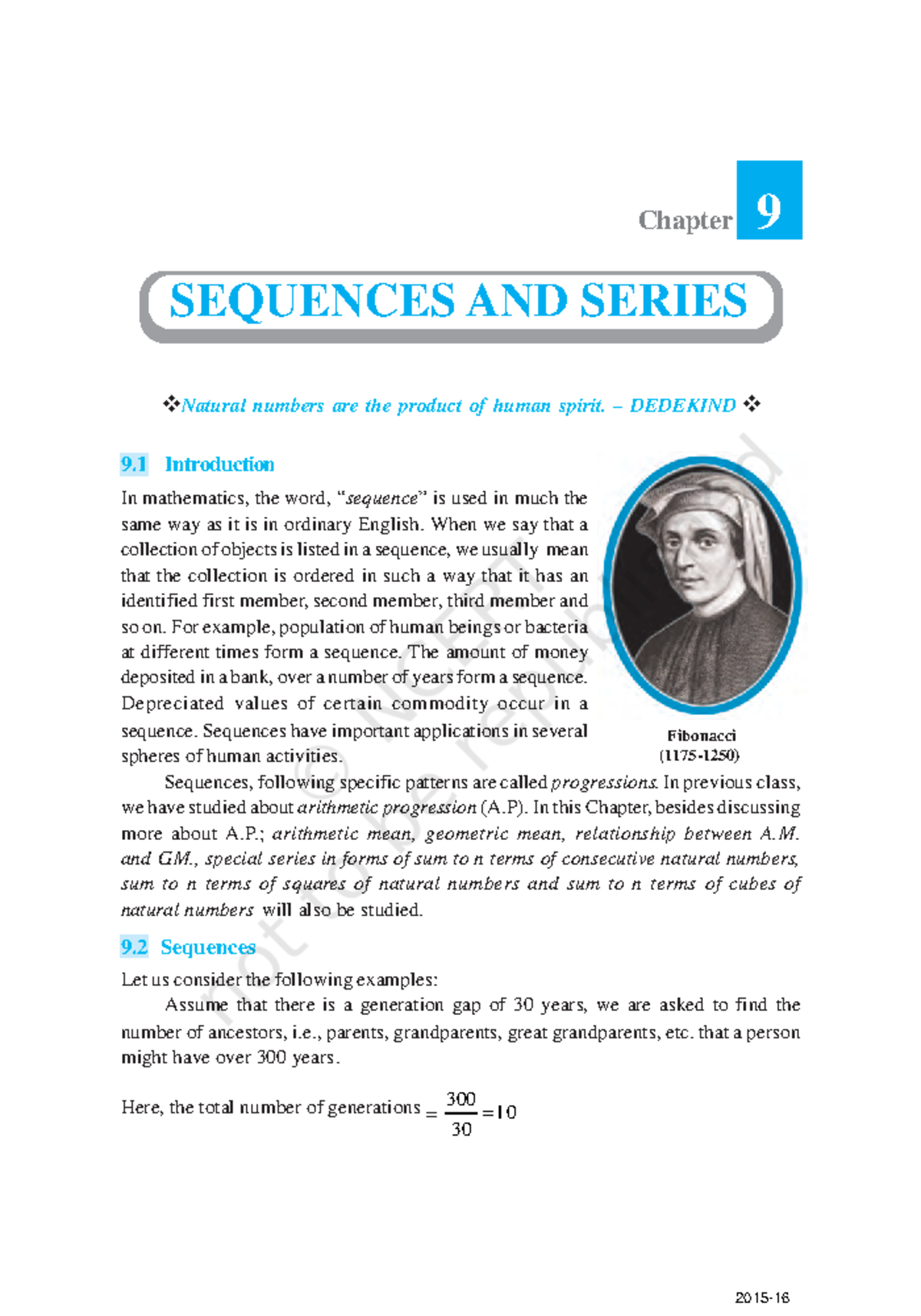 Mathematics 101: Sequences and Series - Chapter 9 Lessons and Examples - Studocu