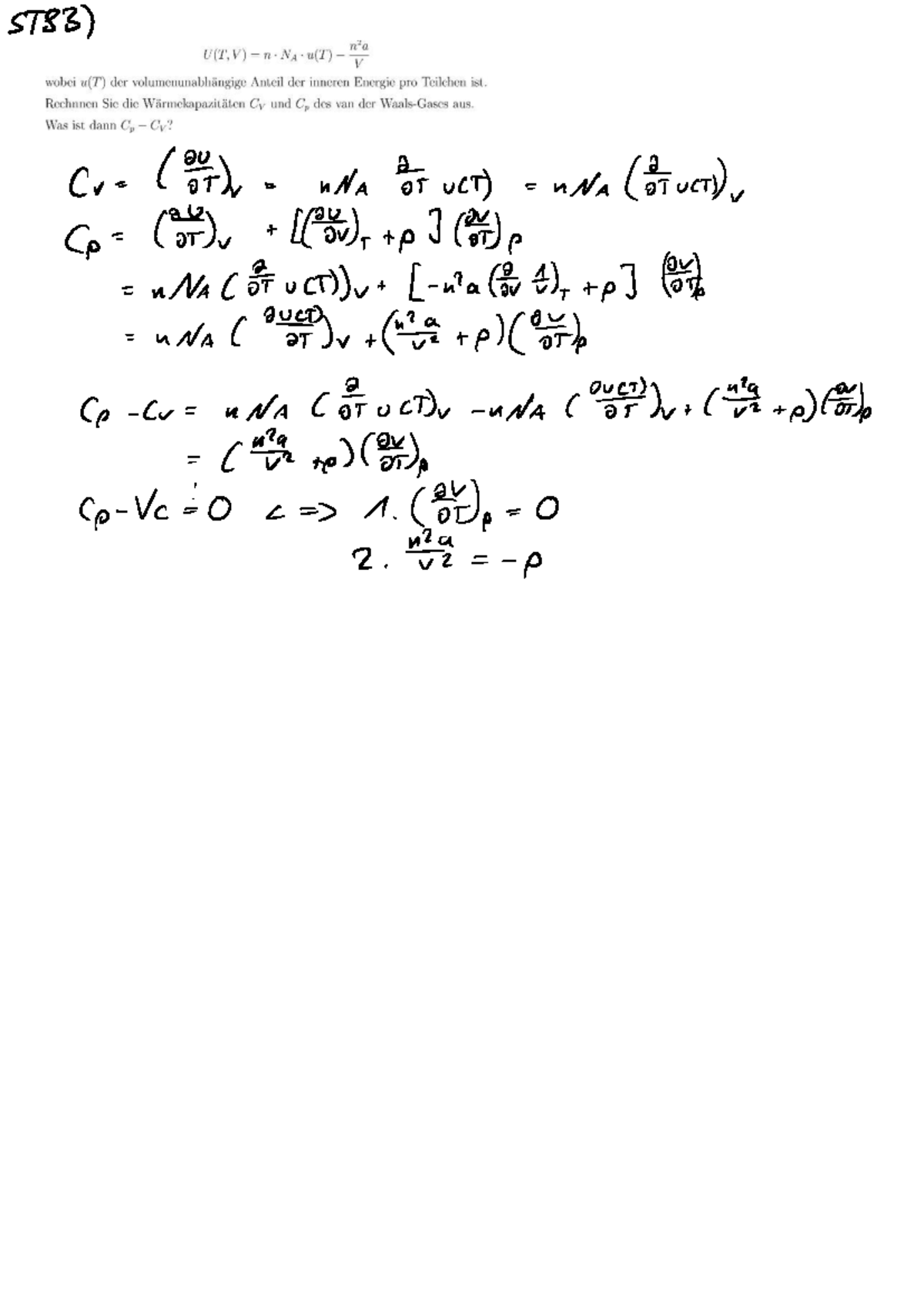 Theoretische Physik C: Serie 2 - STS3, ST84, ST87 Notes - Studocu