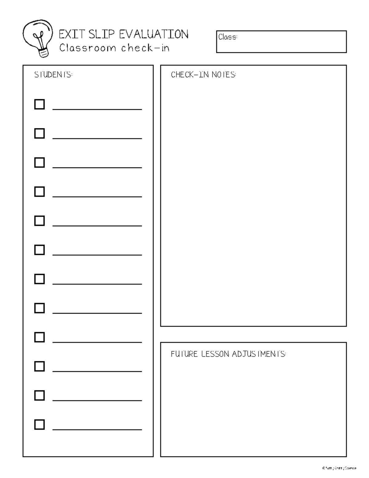 Nitty Gritty Science Exit Tickets: Evaluation & Future Adjustments ...
