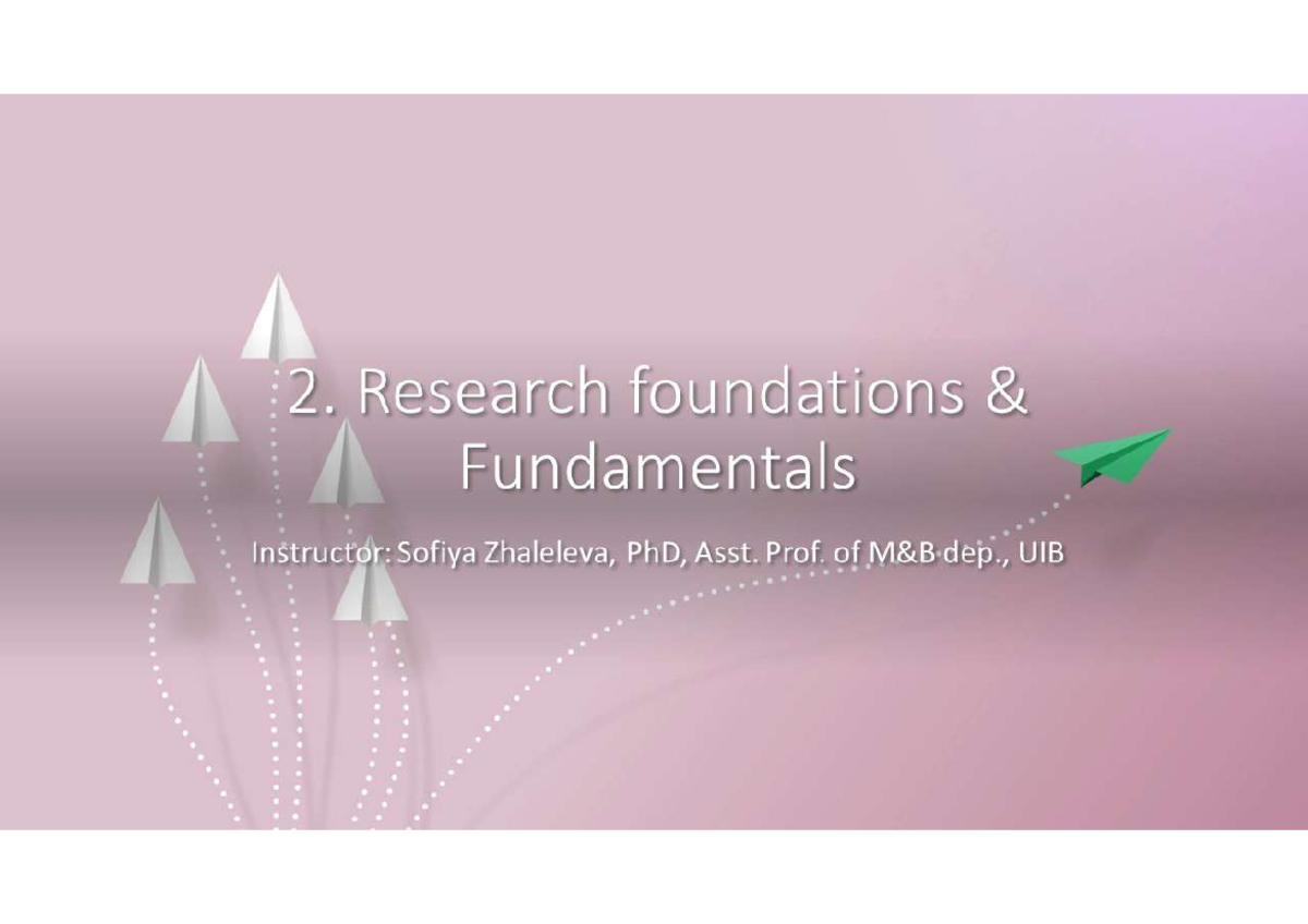 Final Exam Review Notes for Course Code: XYZ123 on Research Foundations ...