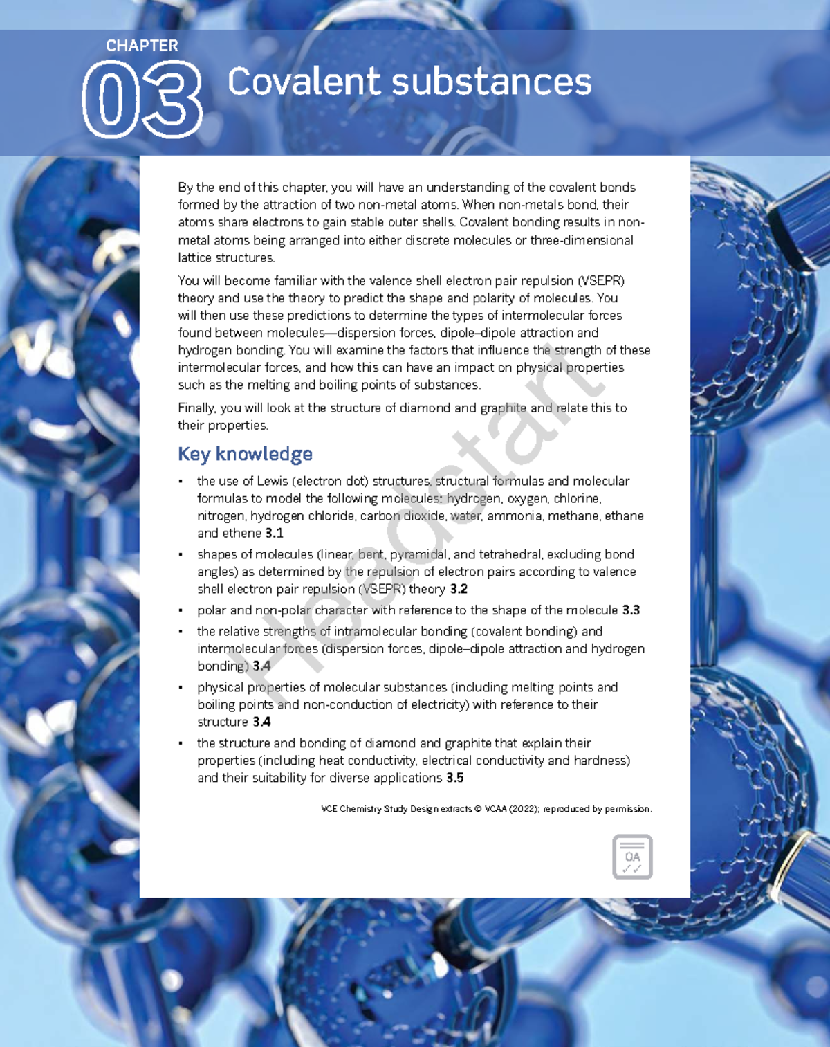 HC1 6E Chapter 3: Understanding Covalent Substances and Bonding - Studocu