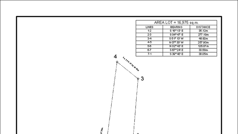 Lot Plan for AREA 16,975 sq.m. - CAD Drawing for BES024 - Studocu