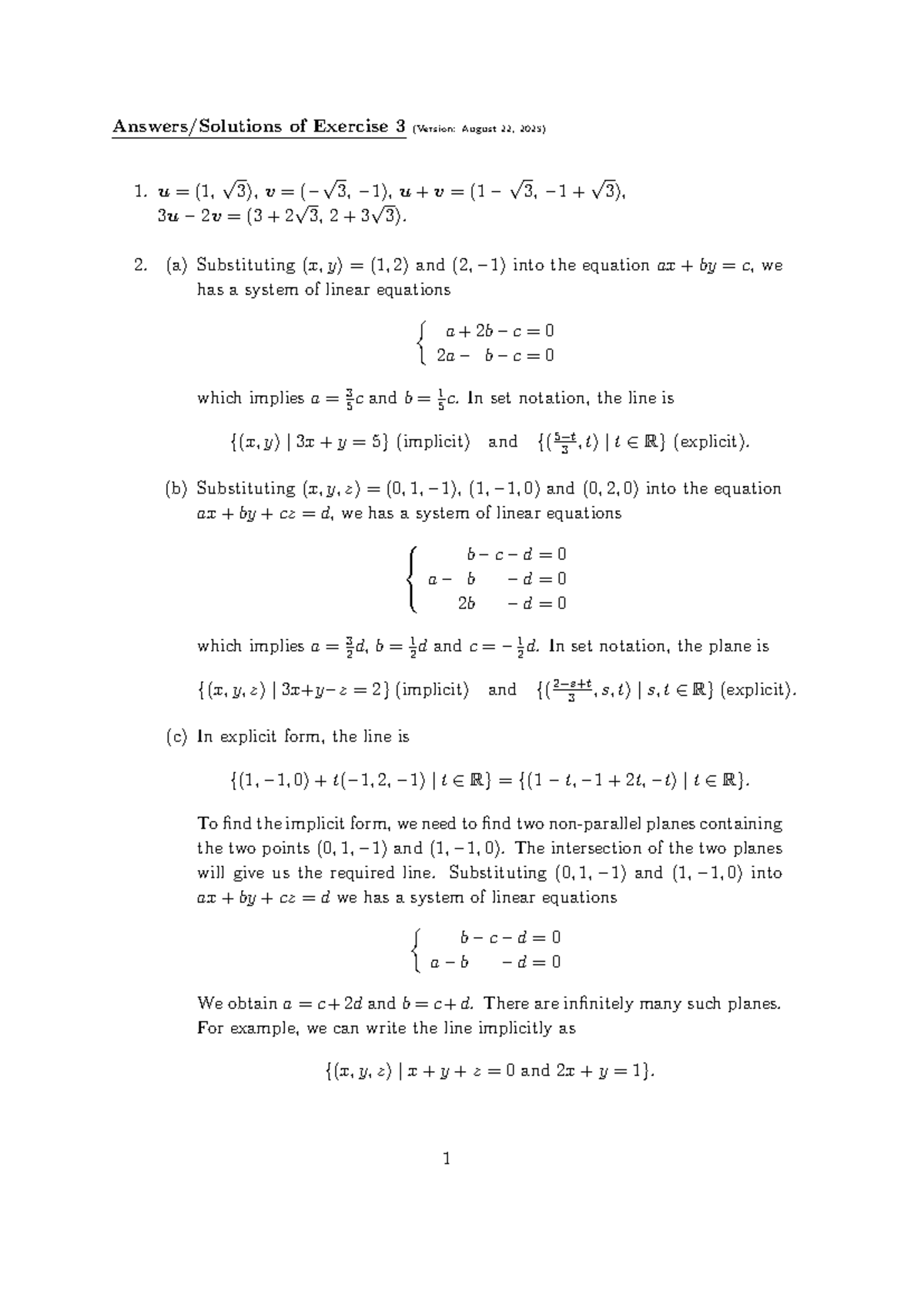 Exercise 3 (Chapter 3 Practice Questions) - Solutions to Q1-Q14 - Studocu