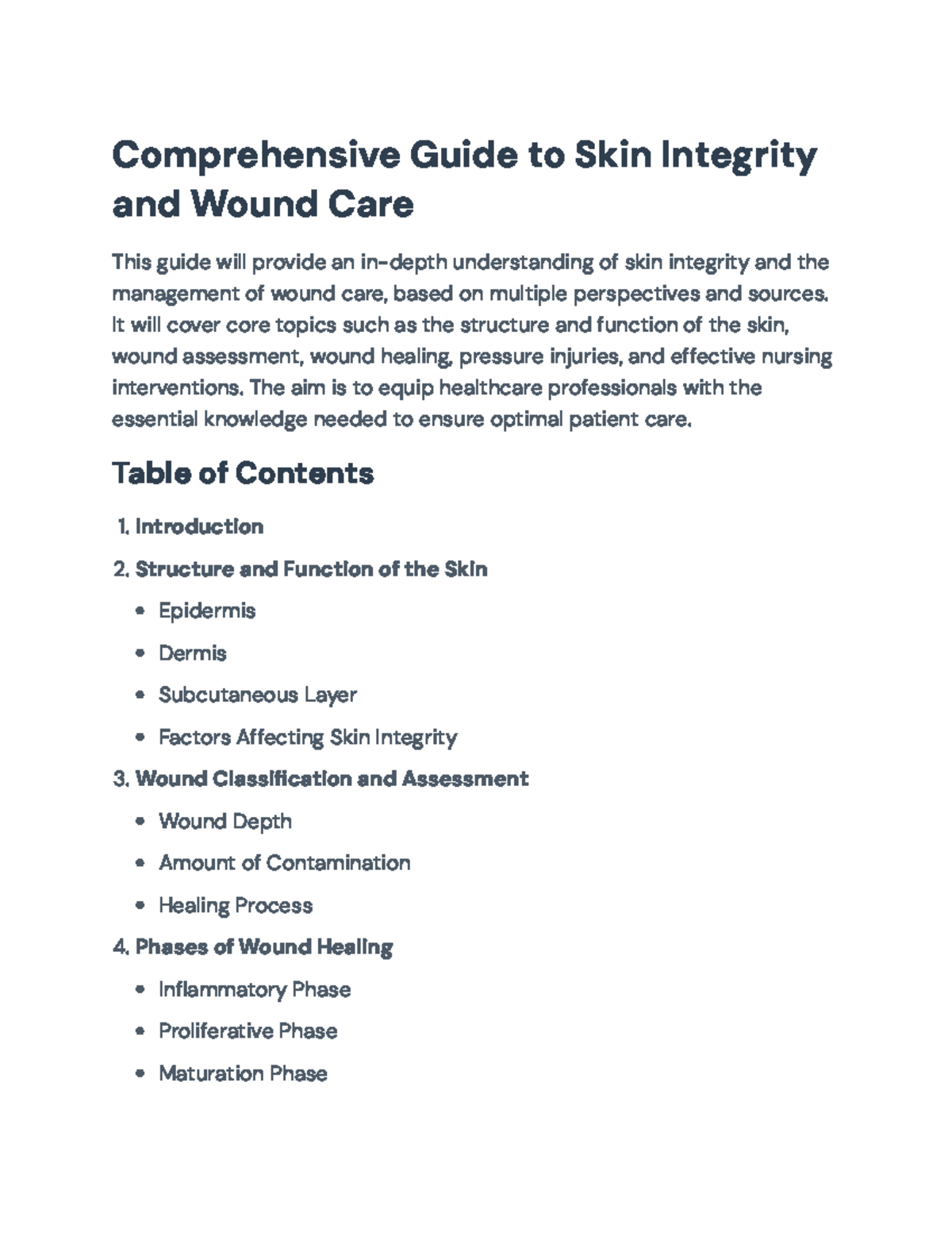 Comprehensive Guide on Skin Integrity and Wound Care Techniques ...