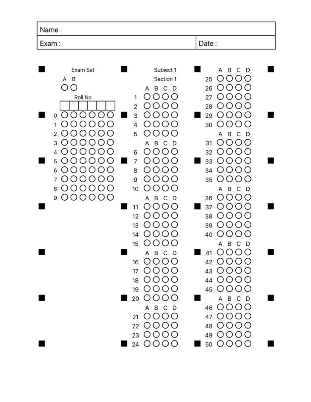 EDUC206 - Midterm Exam Answer Sheet - Studocu