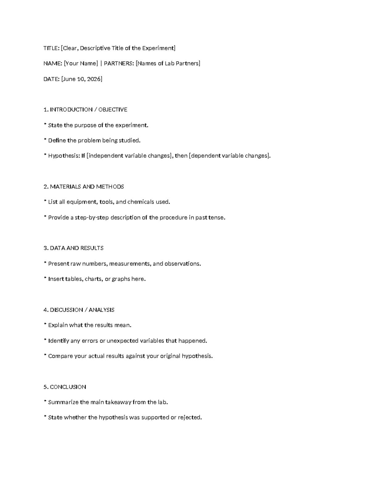 Lab Report: Clear - 14 Year's Day Experiment Analysis - Studocu