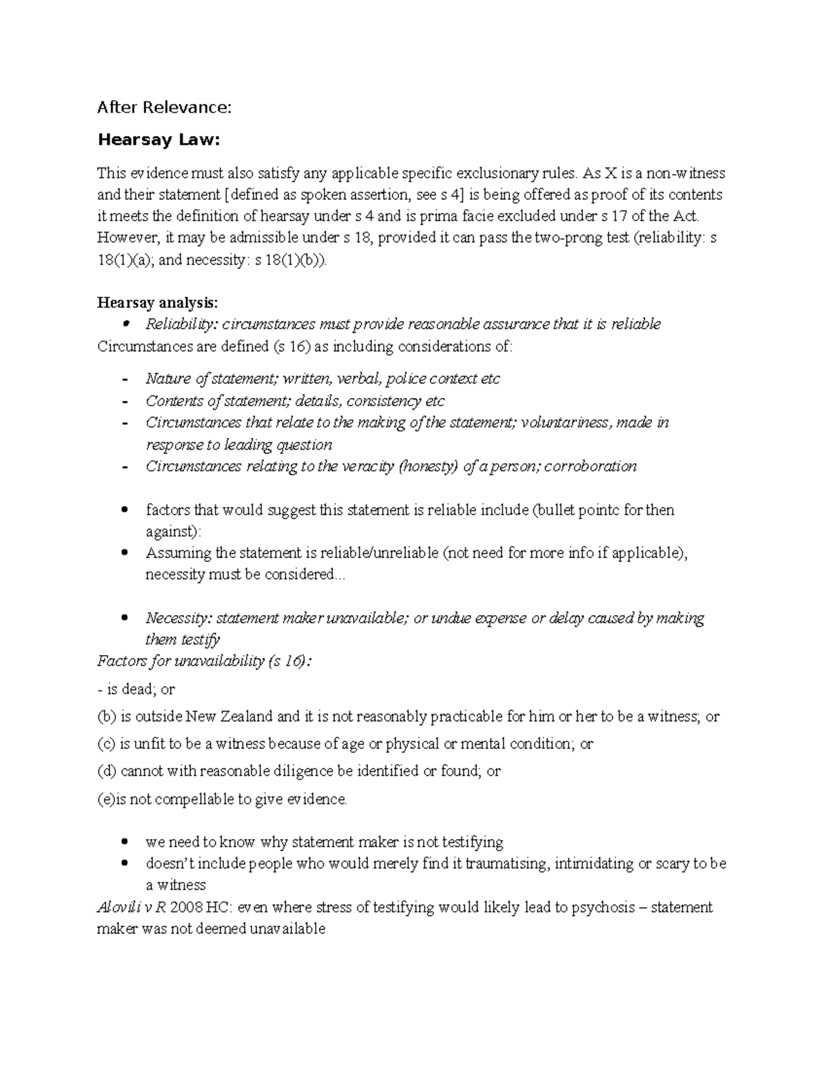 Evidence Hearsay Analysis: Understanding Exclusionary Rules and ...