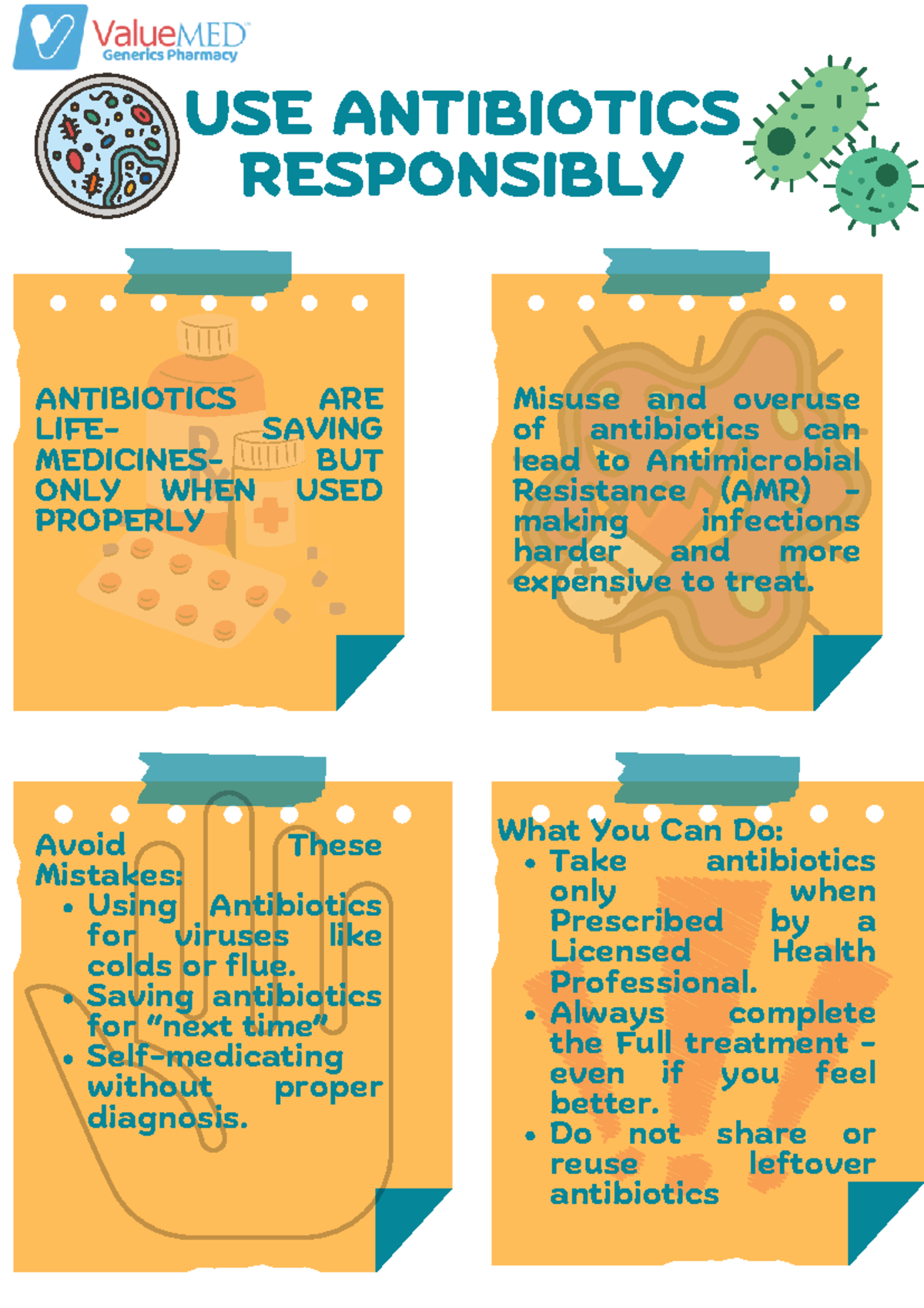 Antibiotic responsibly - USE ANTIBIOTICS RESPONSIBLY ANTIBIOTICS ARE ...