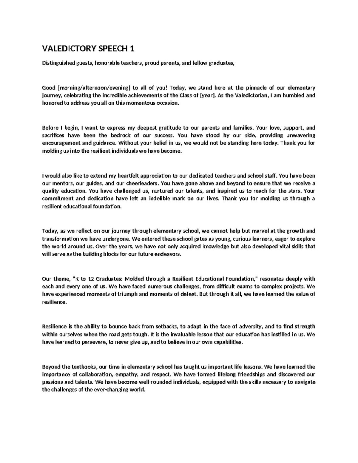 State of School Address: Celebrating K to 12 Graduates' Achievements ...