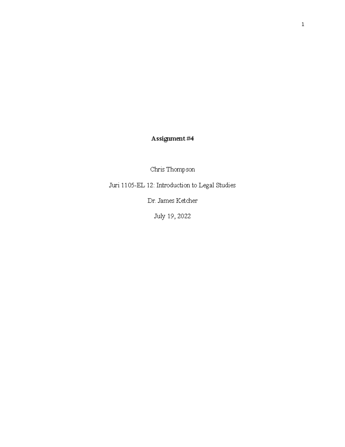 Assignment 4 - James Ketcher July 19, 2022 Introduction Since Canada’s ...