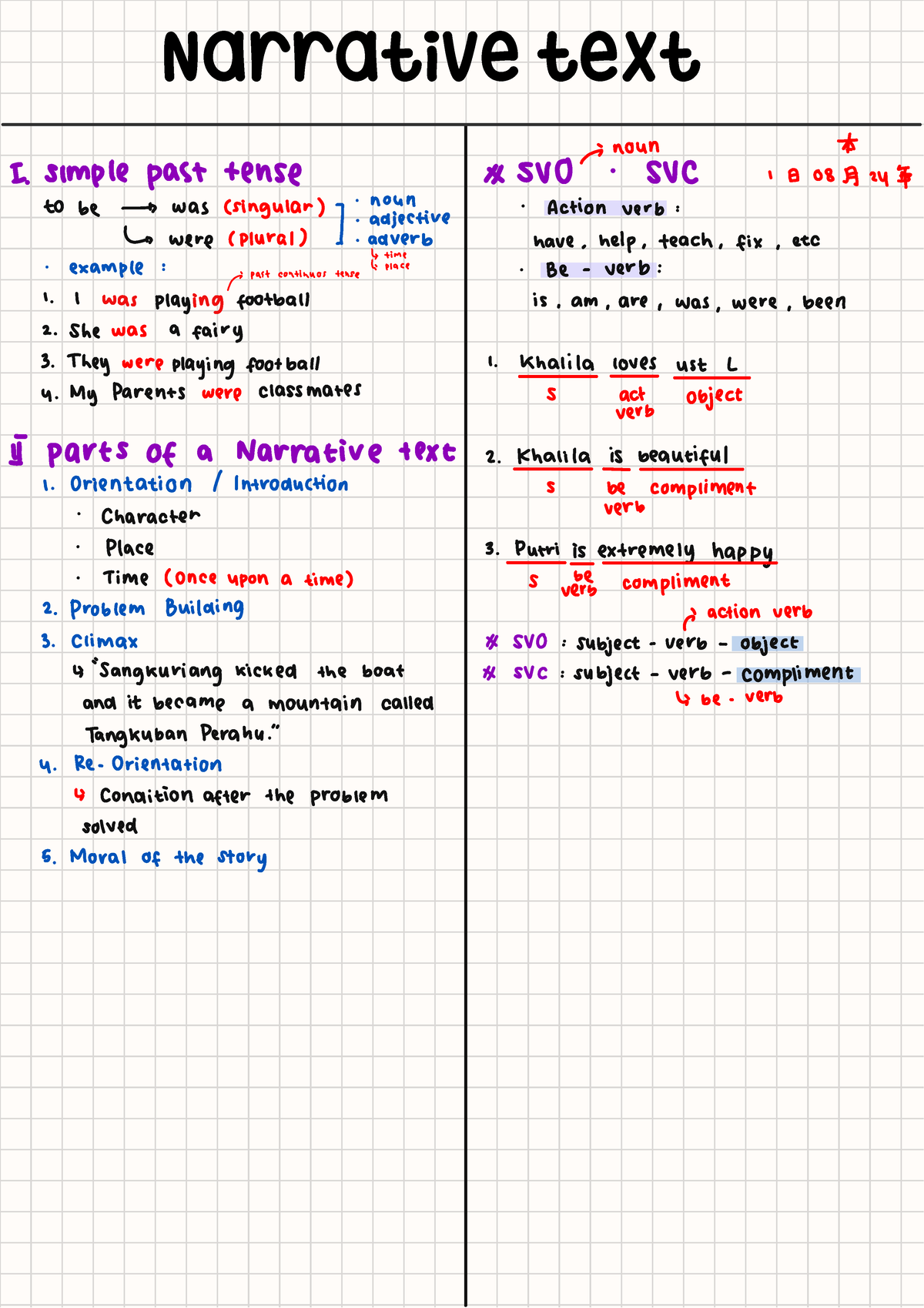 English Narrative Text Structure and Tenses Overview - Studocu