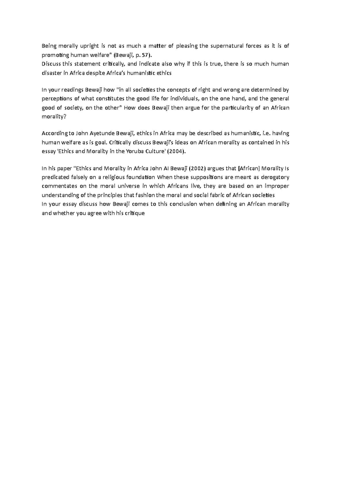 PLS1502 Study Guide: Introduction to African Philosophy Concepts - Studocu