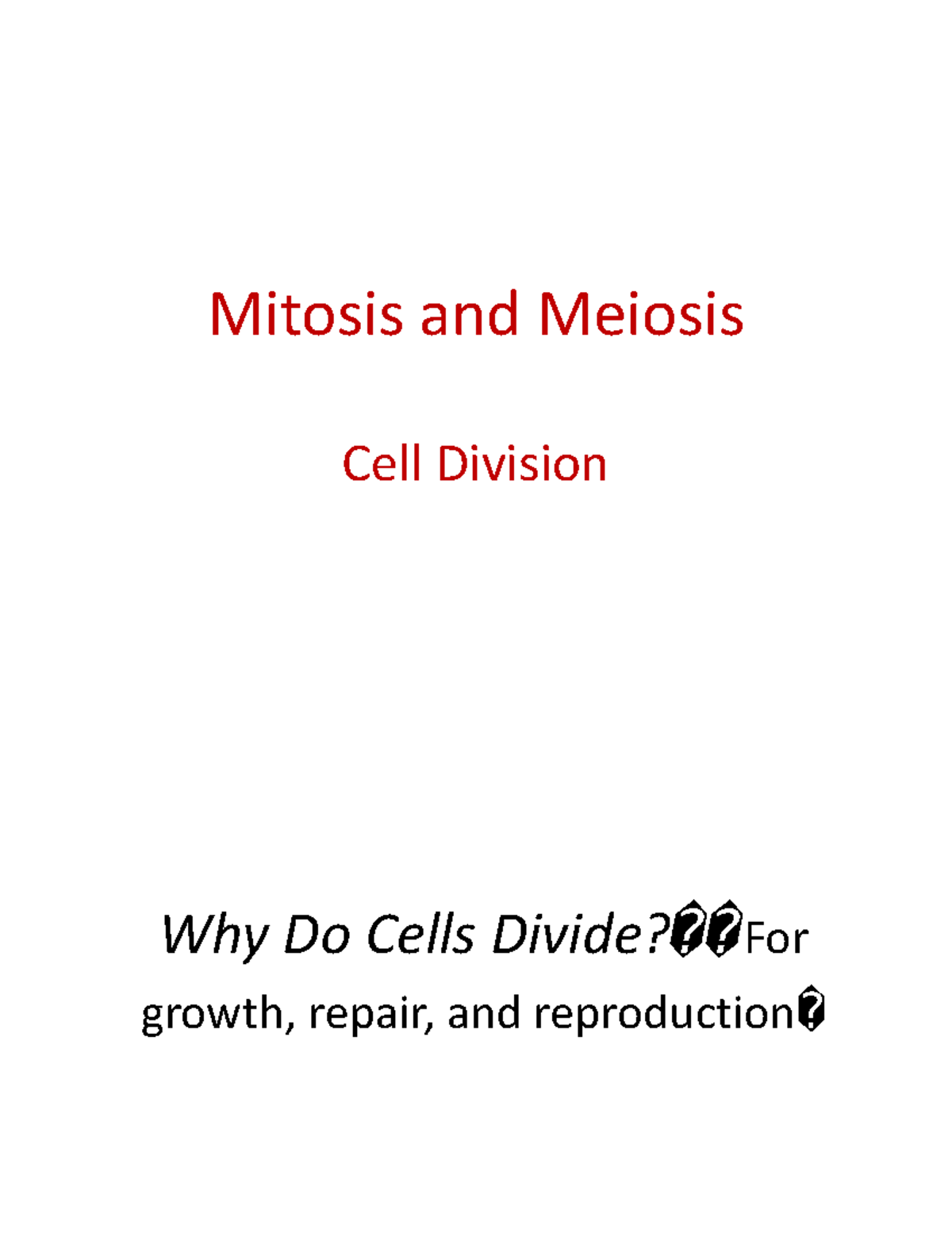 Mitosis and Meiosis Overview: Processes of Cell Division and ...