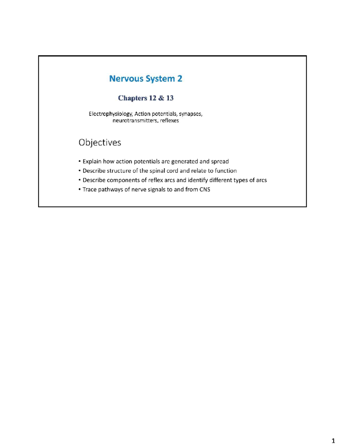Nervous System II: Ch 12 - Overview of Ion Channels & Action Potentials ...