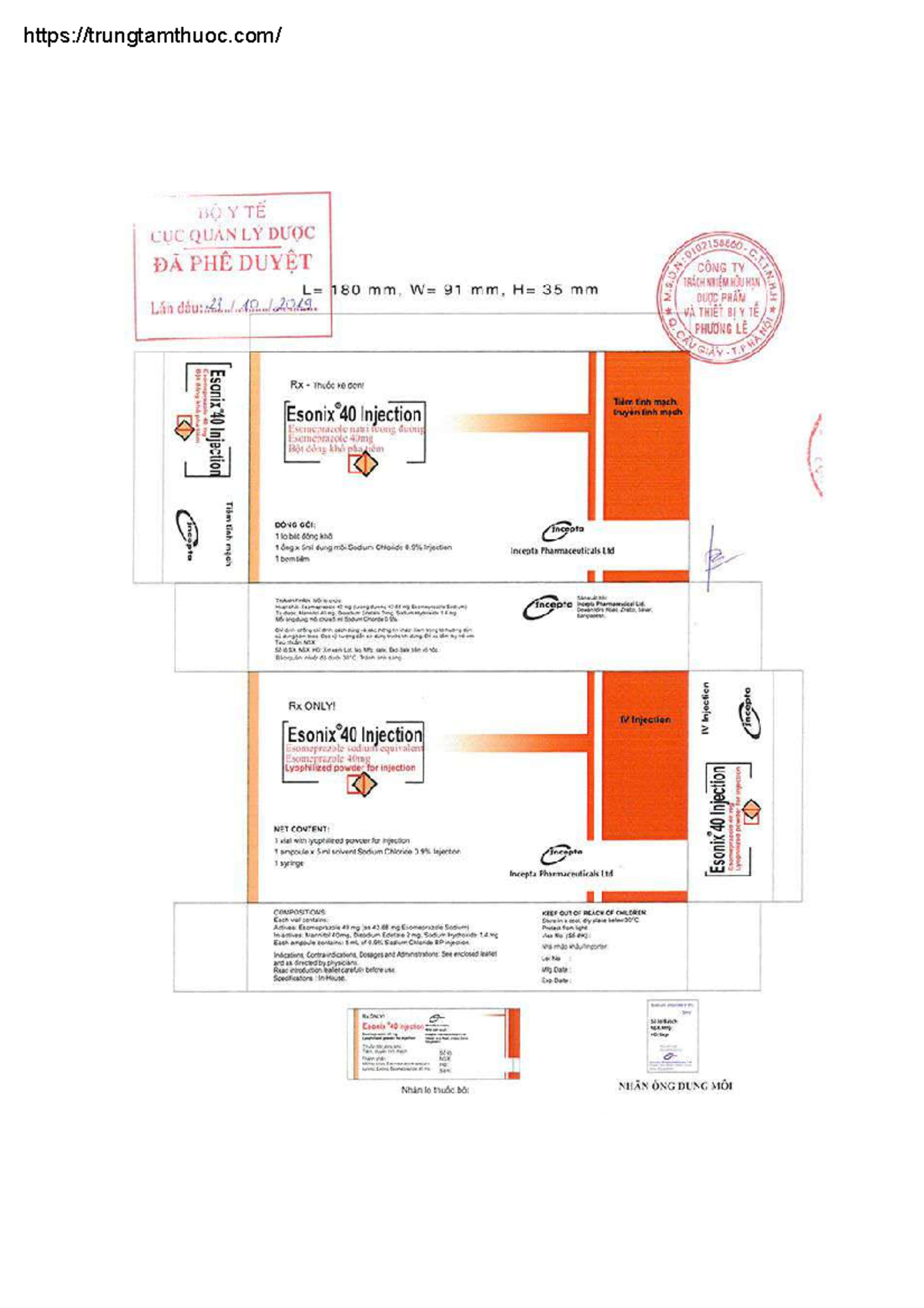 Esonix 40 Injection: Comprehensive Guide and Administration Notes - Studocu