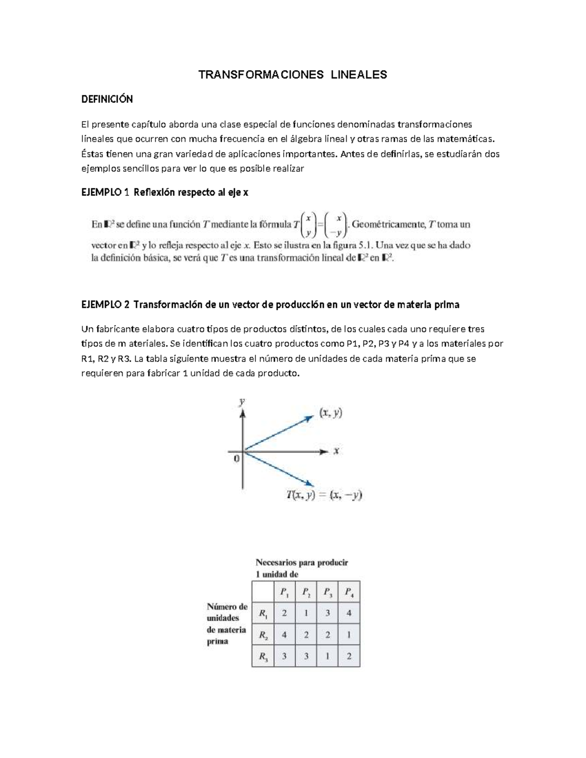 Transformaciones Lineales en Álgebra Lineal - Definición y Ejemplos ...