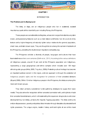 1 - Rationale for Back - 1. Rationale/background of the study? The ...
