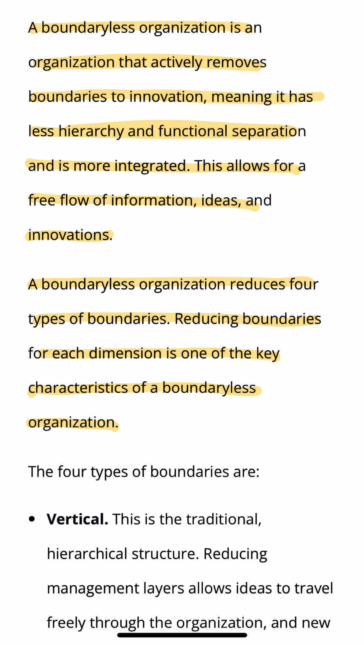 Characteristics and Advantages of Boundaryless Organizations ...