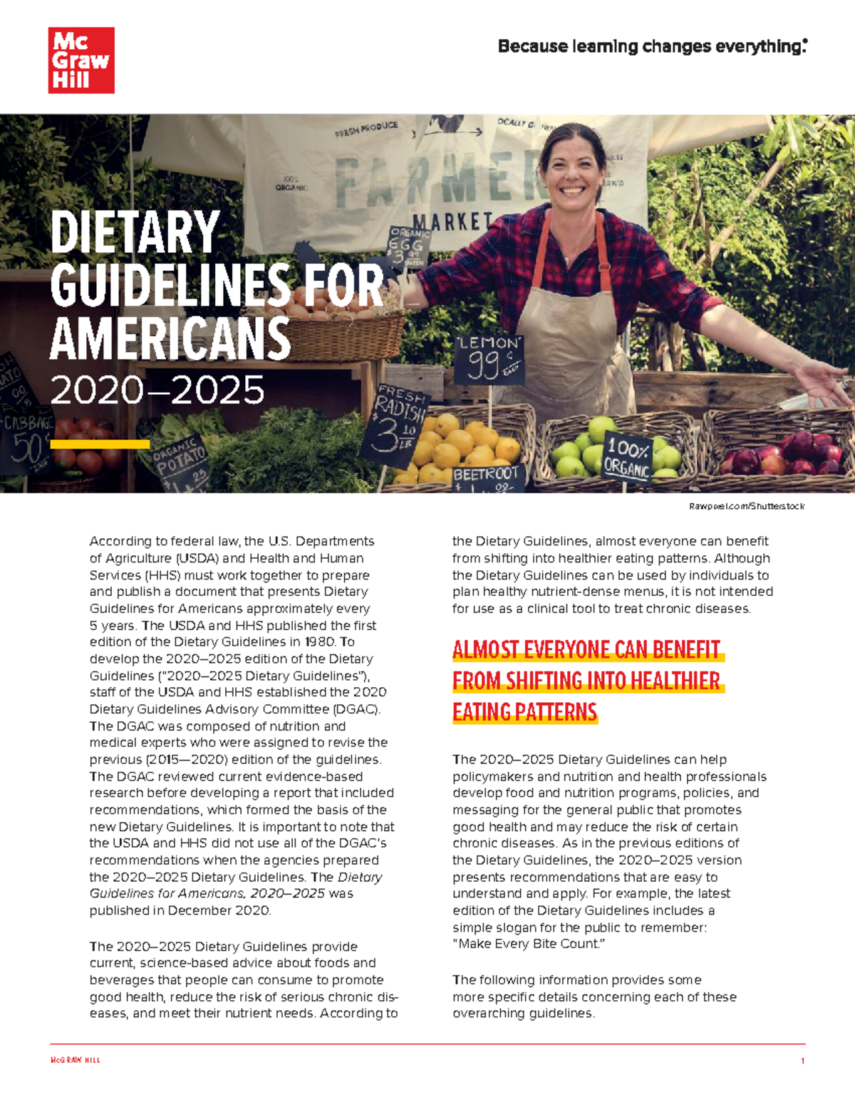 Dietary Guidelines for Americans 2020-2025: Key Recommendations - Studocu