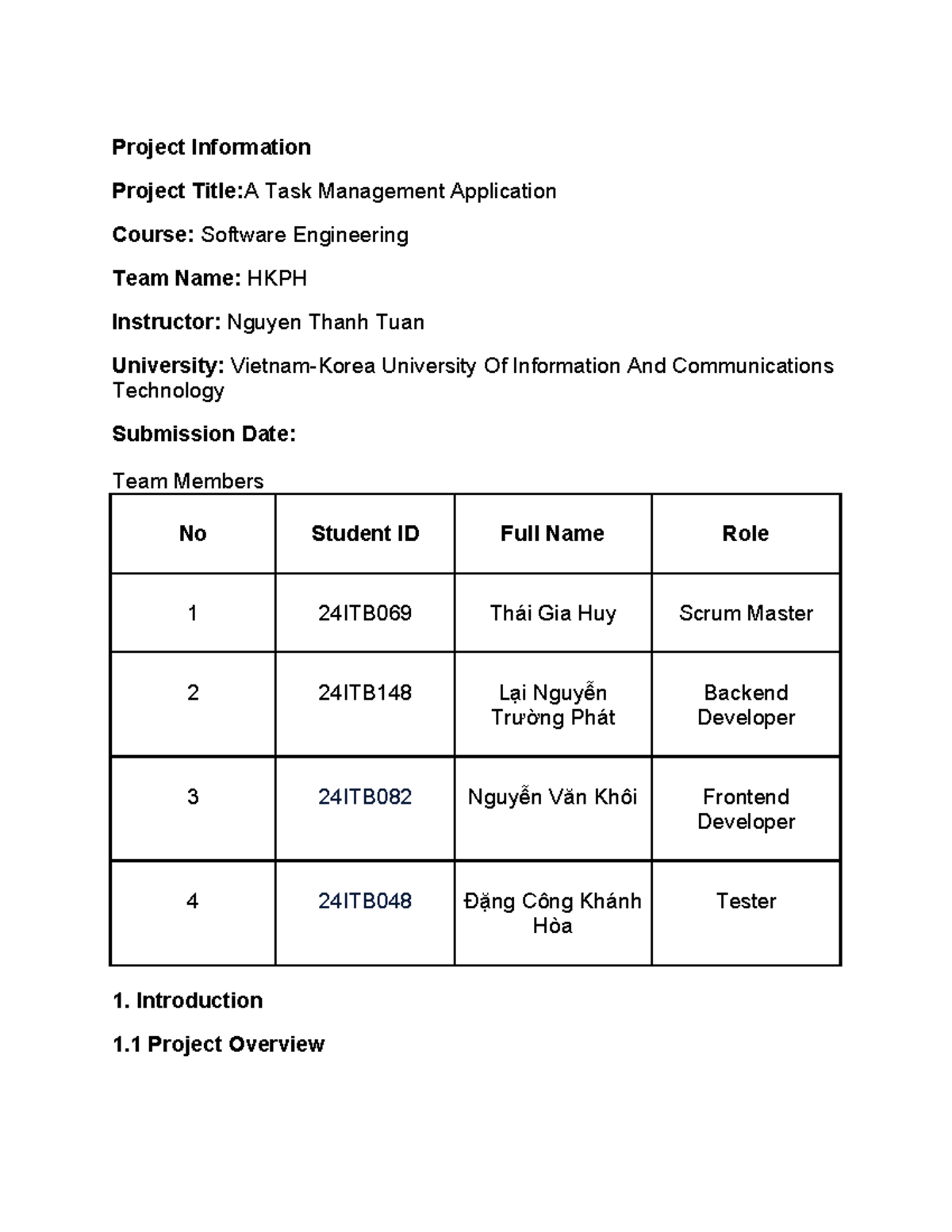Software Engineering Project: Task Management App Development - Studocu