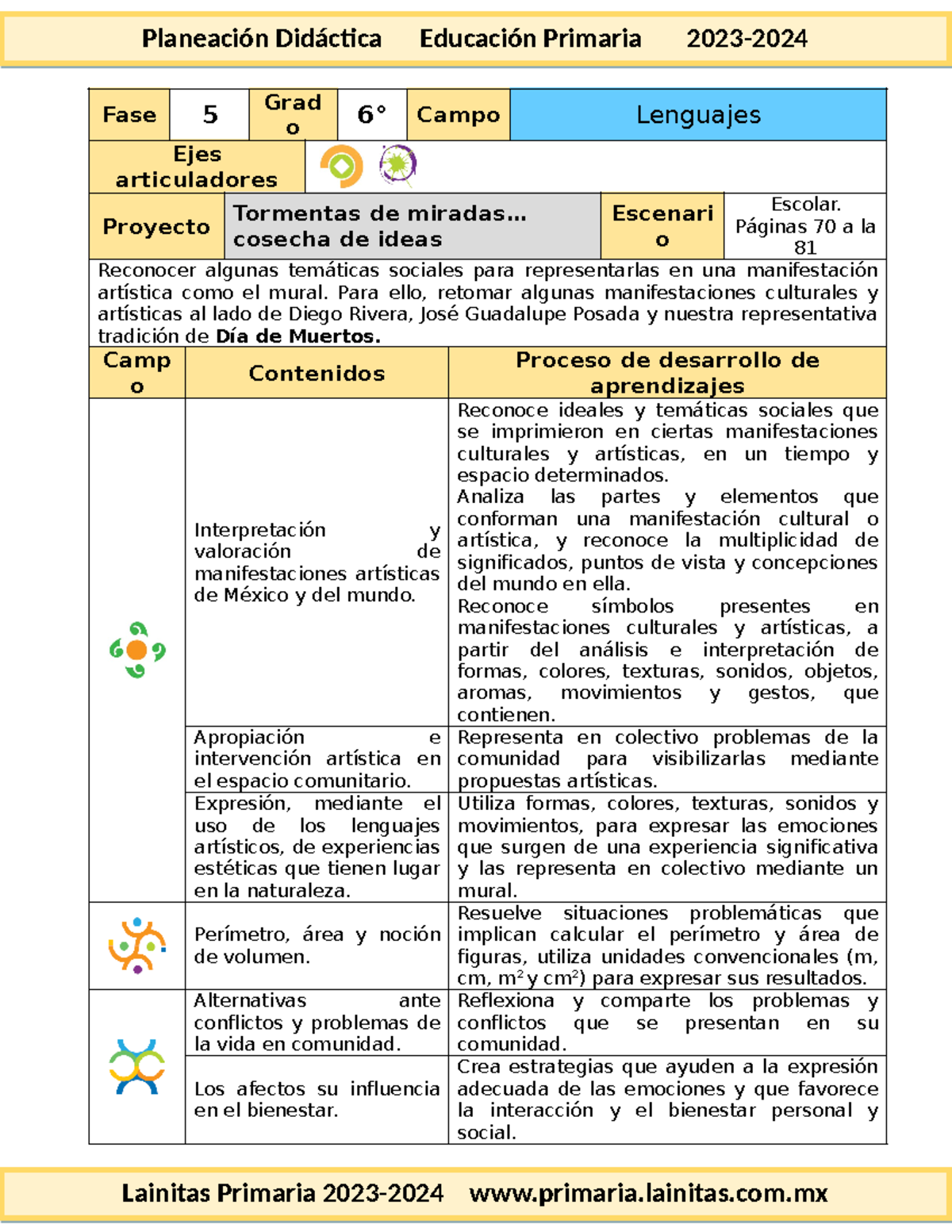 6to Grado - Proyecto de Lenguajes: Tormentas de Miradas (2023-2024 ...