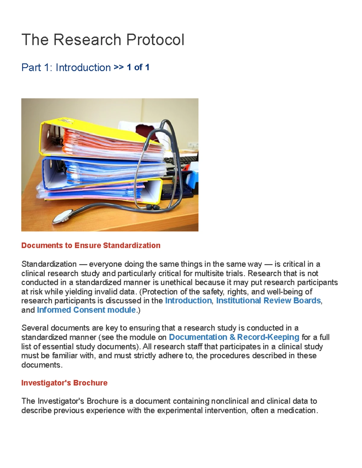 Module 6 - The Research Protocol - The Research Protocol Part 1 ...