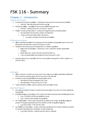 FSK Ch 4- Motion in 2D - Lecture Notes for FSK 116 Chapter 4. - Motion ...