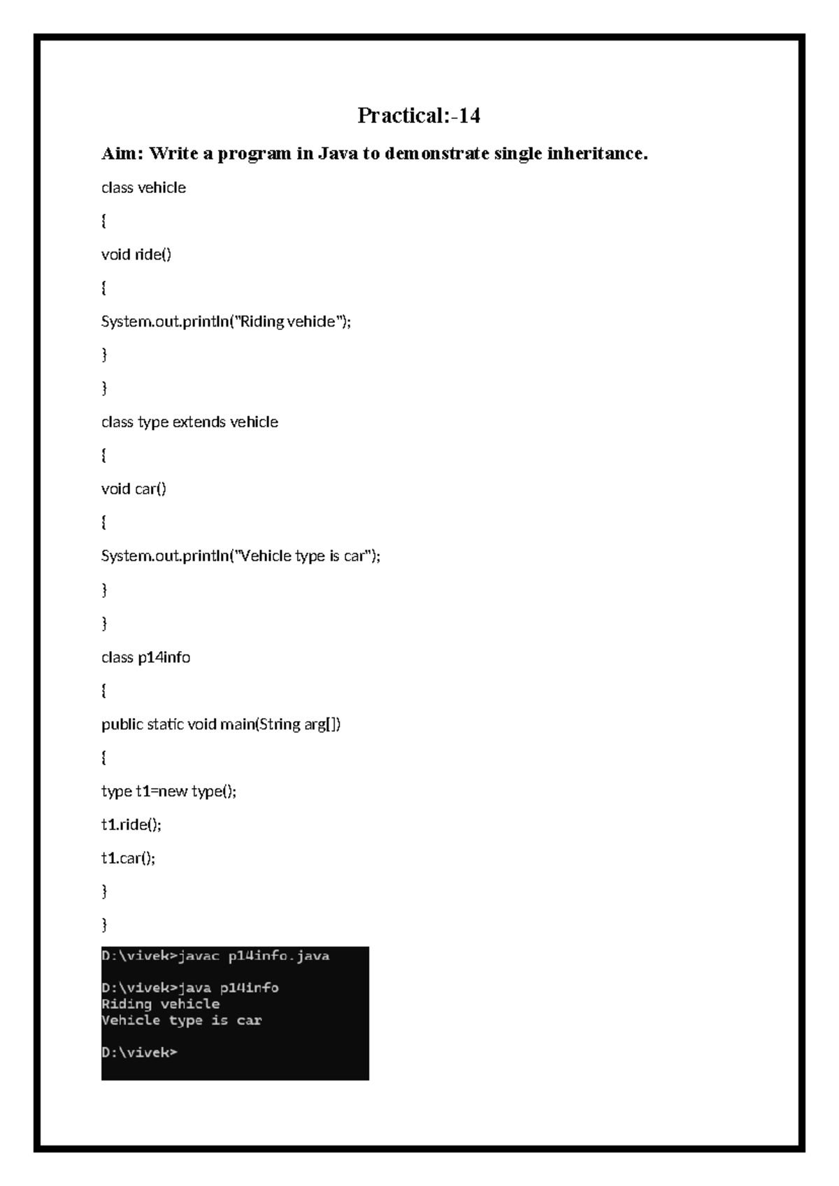 Practical 14 - tg7658grt - computer engineering - Practical:- Aim ...