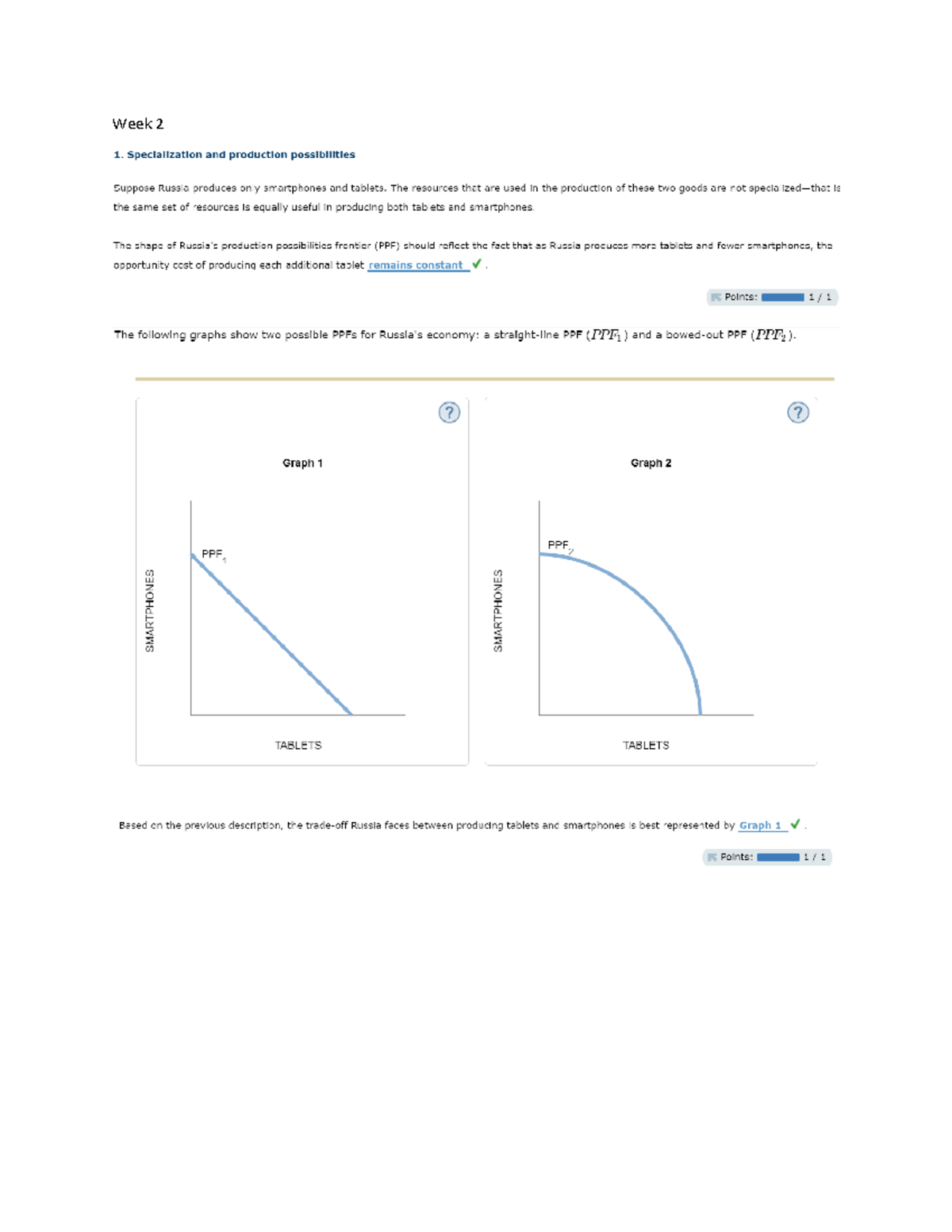 Mac Eco 202 - Week 2 Quiz on Specialization, Trade, and PPF Analysis ...