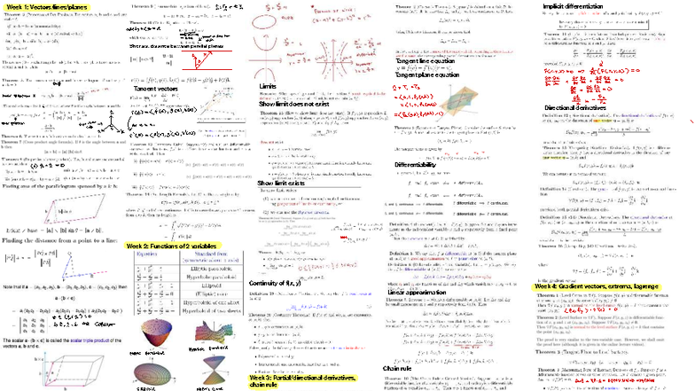 MA2104 Final Exam Cheatsheet: Key Concepts & Formulas - Studocu