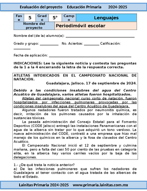Planeación Matemáticas 5to Grado - Noviembre 2024-2025 - Studocu