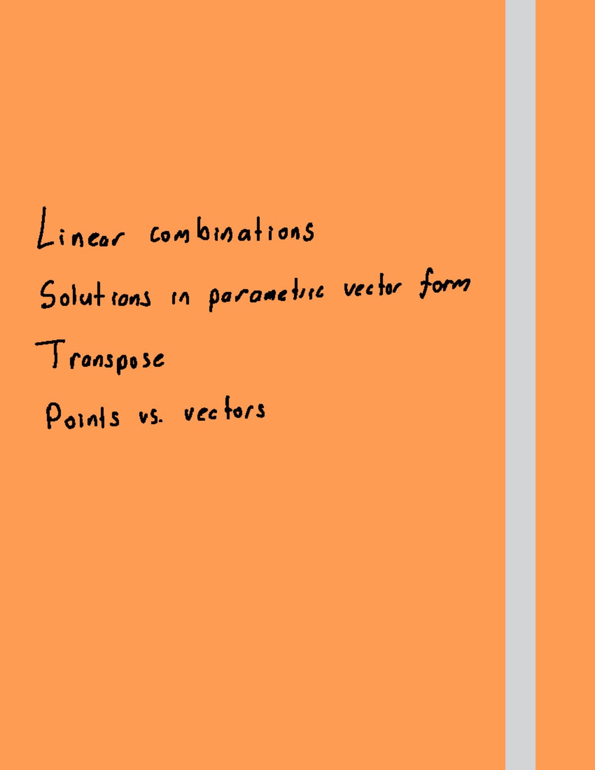 Math 133 Lecture Notes: Linear Combinations & Matrix Transpose - Studocu