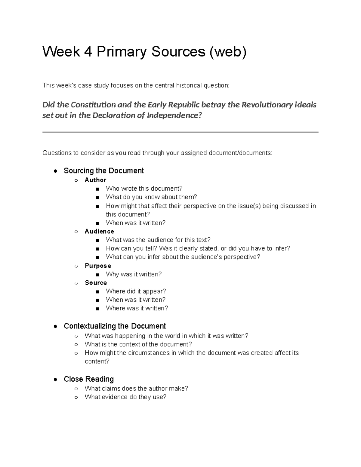 Federalist Papers: Analyzing Constitutional Intent and Liberty - Week 4 ...